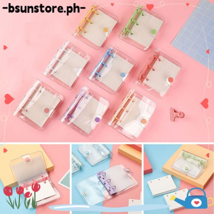 BSUNS Creative Notebook Cover Mini Inner Pages Rings Binder Portable ...