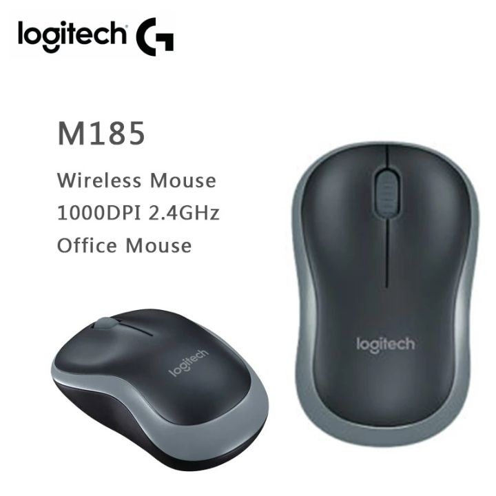 Logitech M185 Wireless Mouse With USB Receiver Mice For Laptop PC ...