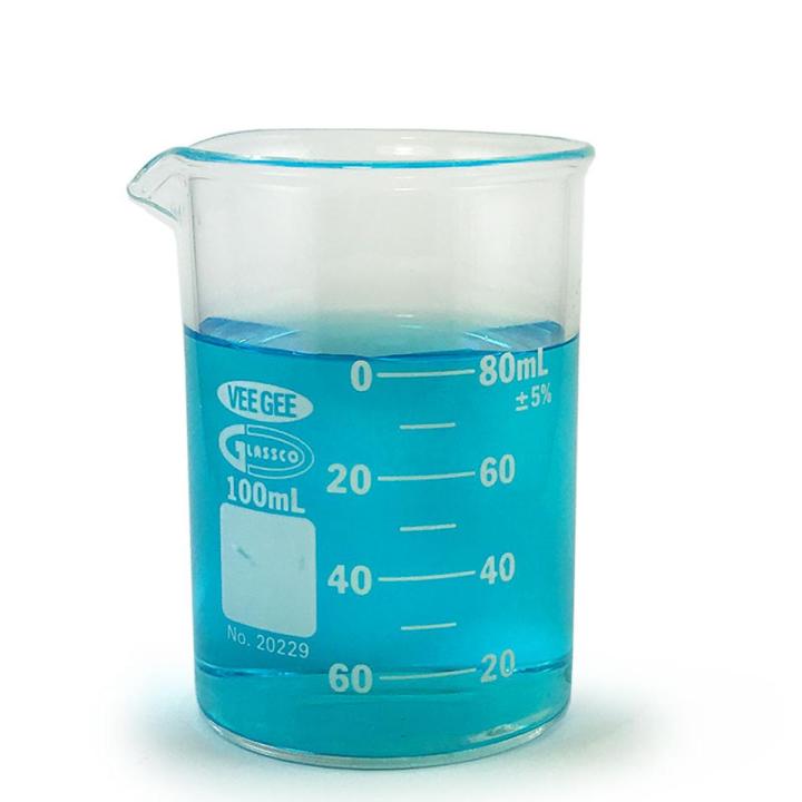 Glass beaker 100 ML - borosilicate glass - 1 piece | Daraz.lk