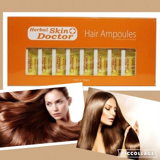 Herbal SKIN DOCTOR HAIR AMPOULES Hshg 10 Pcs (1 Full Box) for Hair ...