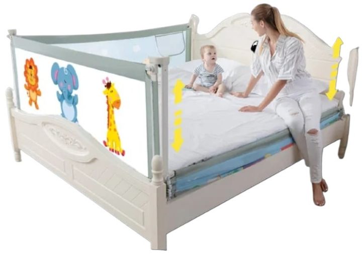 One side Bed Rail Bed Guard Bed Guardrail Toddlers Safety Bed Rail ...