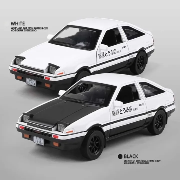 【Hot】 1：32 Text Initial D Toyota AE86 Toys Alloy Car Model Return Force ...