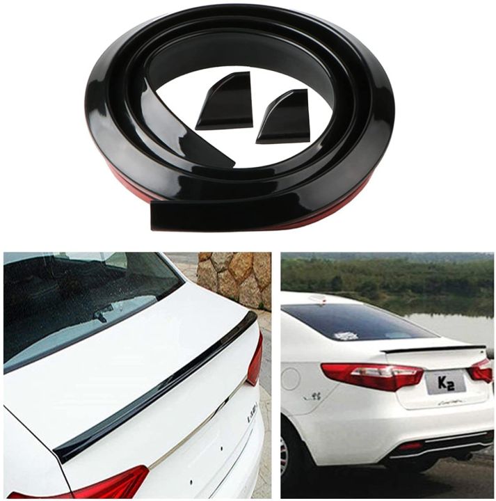 AutoBizarre Car Black Rear Spoiler Wing Lip Trunk Lip Dicky Skirt ...