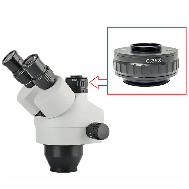 Trinocular Stereo Microscope Camera 0.35X CCD forTrinocular Stereo ...