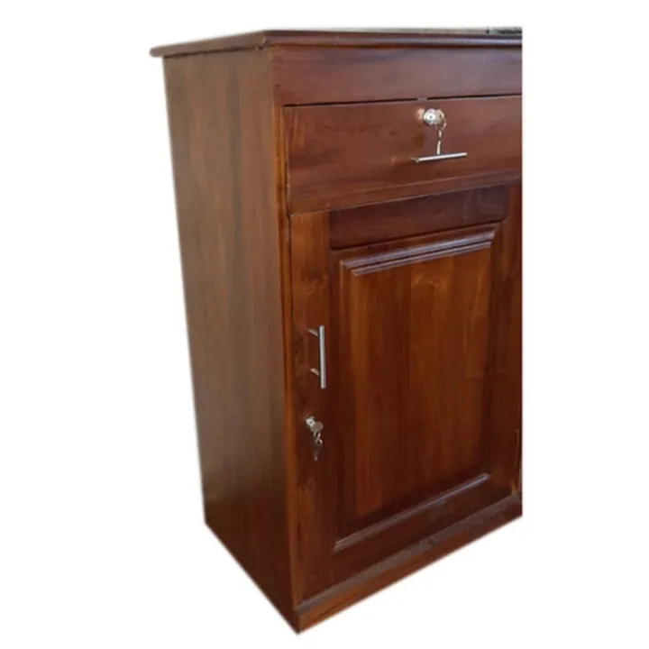 Single Teak Long Drawer Cupboard - Brown | Daraz.lk