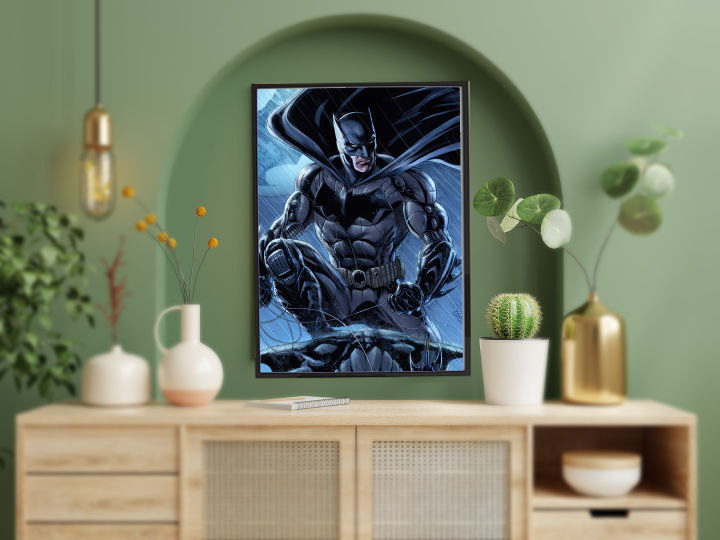 Disney Marvel 3D Cartoon Characters Photo Frame (Batman) 12x18 inches ...