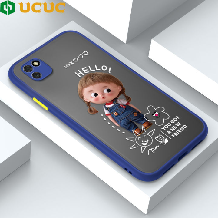 UCUC for Huawei Y5P Back Cover Cute Little Girl Mobile Phone Case Ultra ...