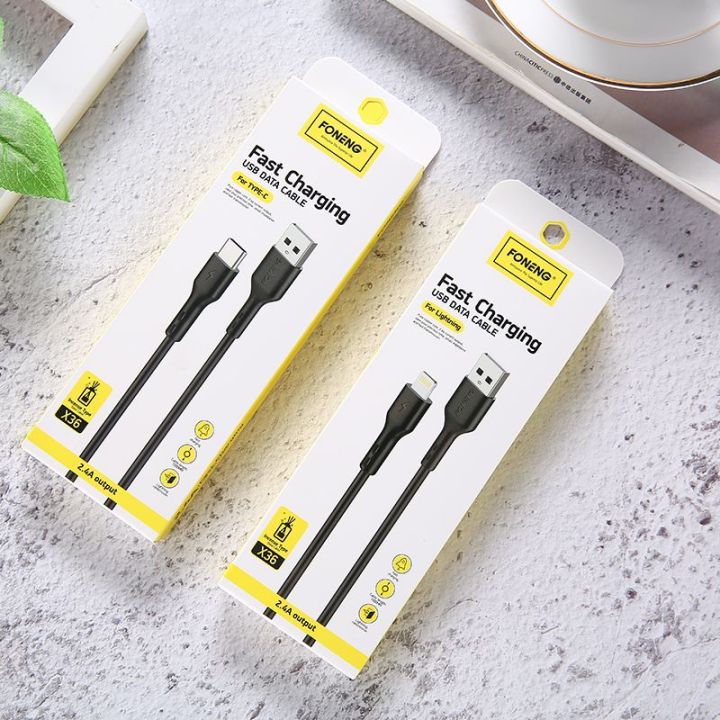 Foneng x36 micro usb 3A fast charging data cable | Daraz.lk