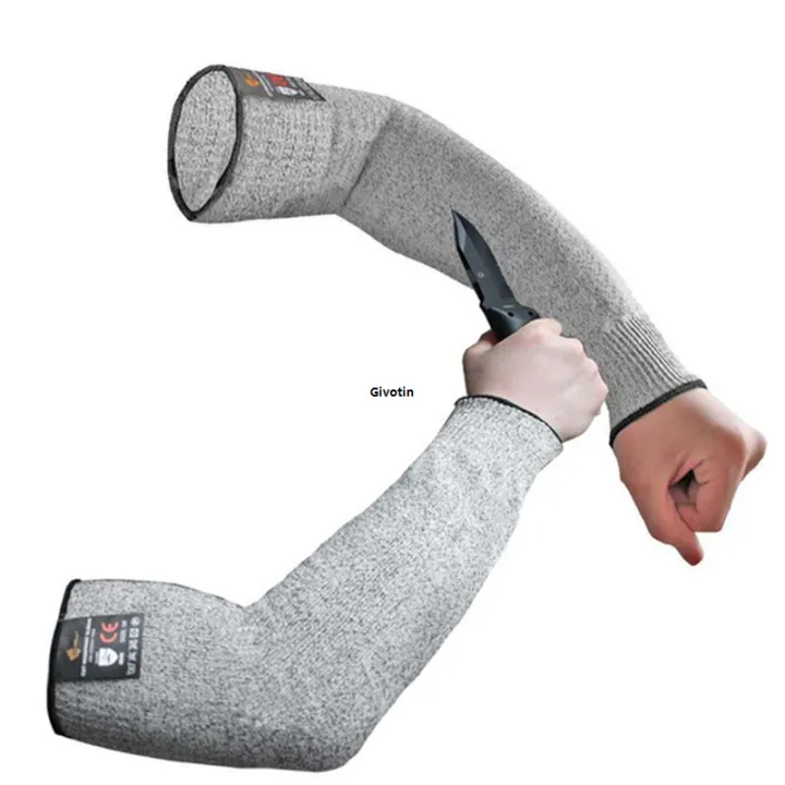 Level 5 HPPE Cut Resistant Anti-Puncture Work Protection Arm Sleeve ...