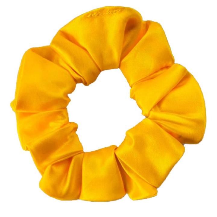 Handmade Ladies Scrunchie - Yellow | Daraz.lk