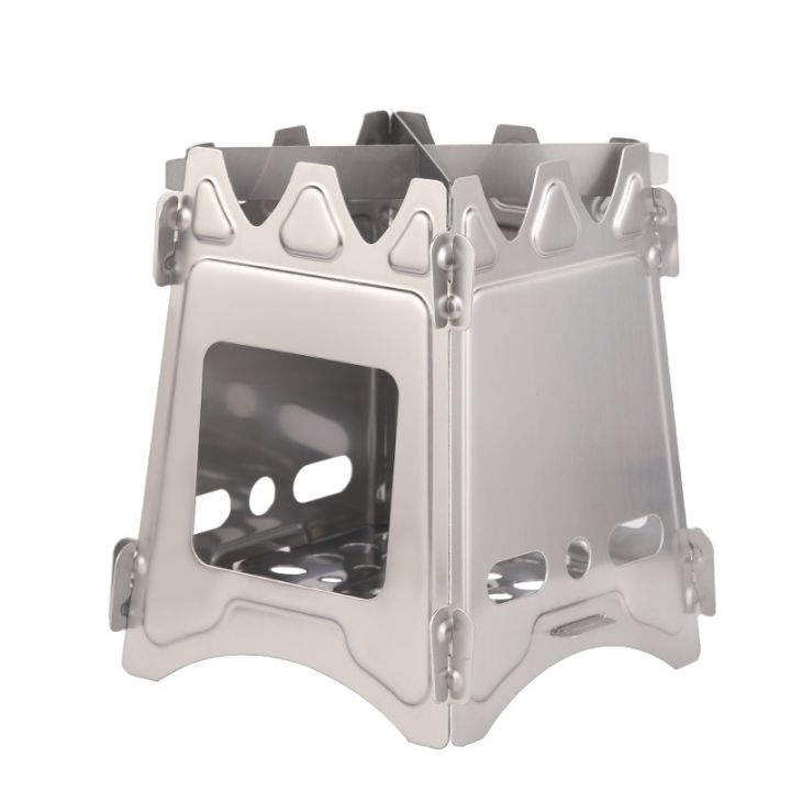 Stainless Steel Picnic Stove Wilderness Survival Foldable Stove | Daraz.lk