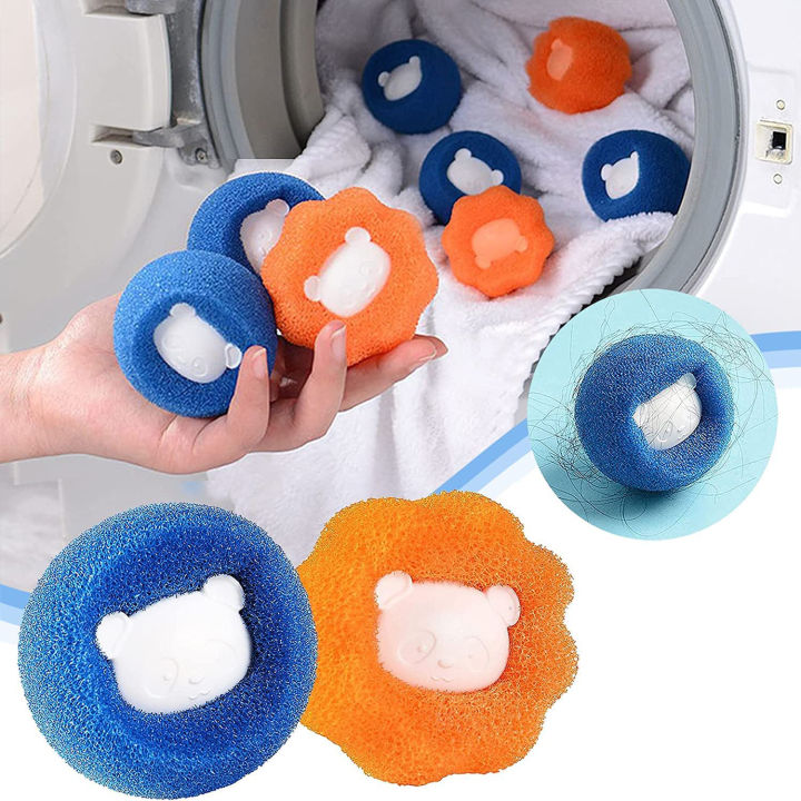 1PC Reusable Hair Remover Washing Machine Hair Catcher Laundry Ball ...