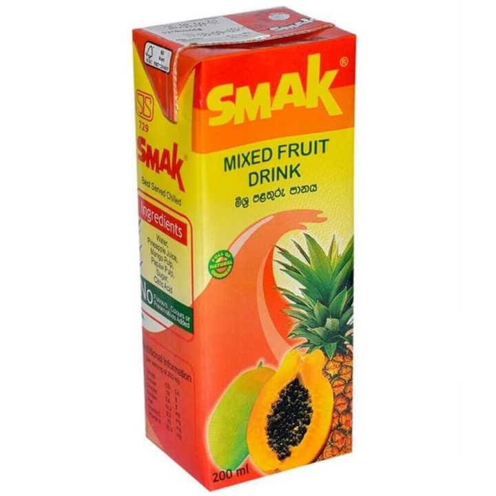 Smak Nectar Mixed Fruit Tetra Pack 200Ml | Daraz.lk