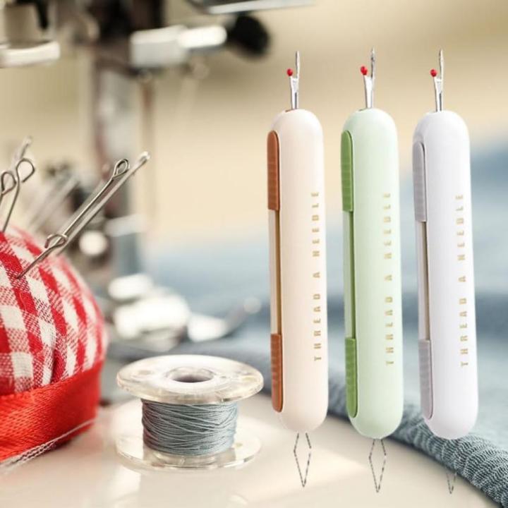 Solid Color Sewing Kit ABS Needle Threader Sewing Machine 10.5cm for ...