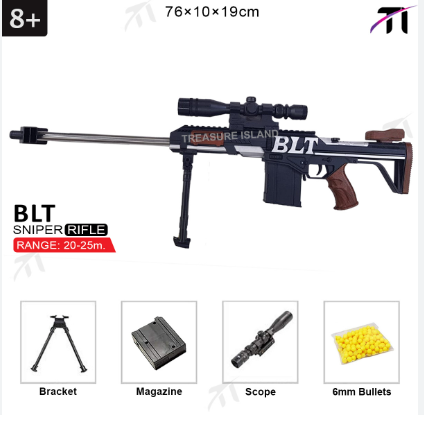 Kar98 Spring-powered BB Toy with 6mm Plastic Balls, Compact Design ...