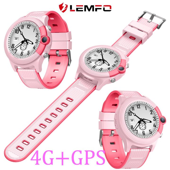 LEMFO smartwatch for kids with sim card 4G WiFi GPS LBS Tracker boys ...