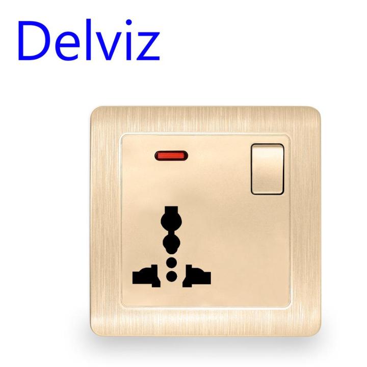 Delviz 3-hole universal socket eu universal power socket with control ...