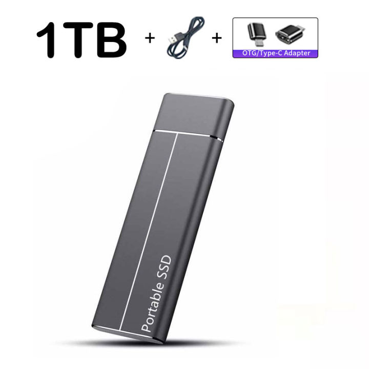 Portable SSD 1TB High-speed Mobile Solid State Drive 500GB External ...