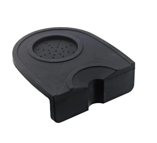 58mm Non Slip Silicone Rubber Espresso Tamping Mat Single Hole Corner ...