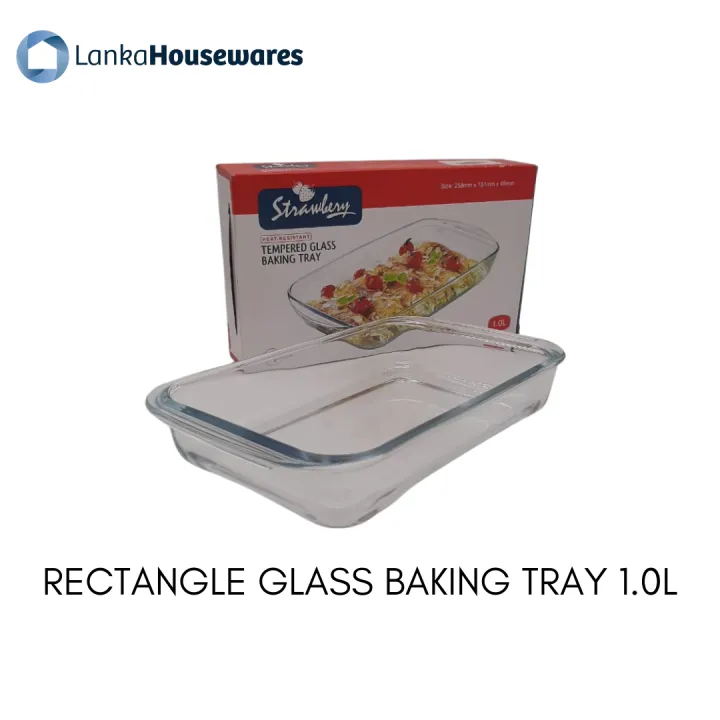 Rectangle Glass Baking Tray - 1Ltr | Daraz.lk