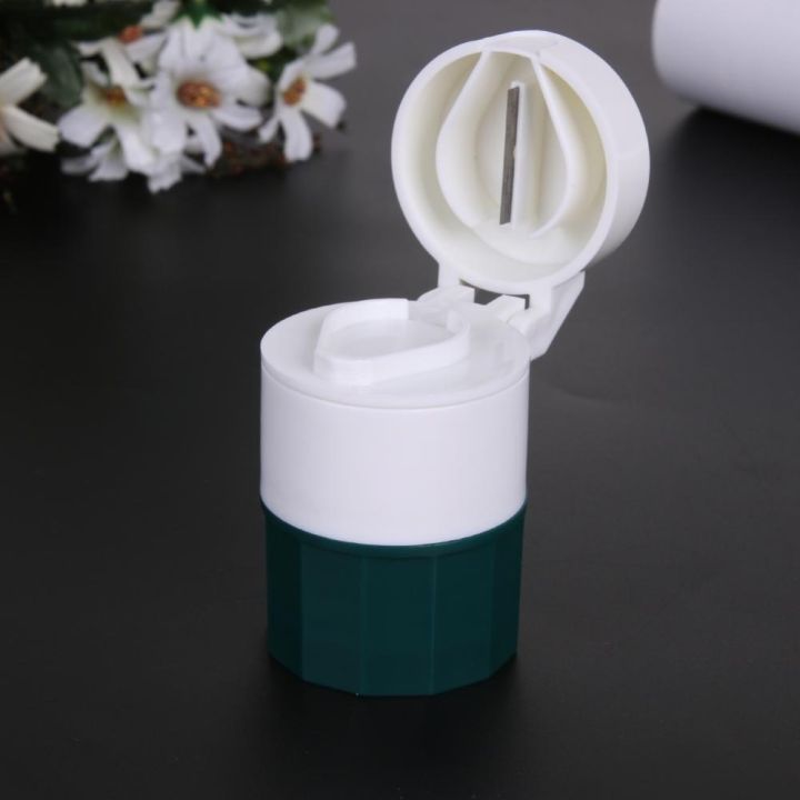 【BestGO】Medicine Cracker Cutter Grinding Pill Box Cutting Tablets Box ...