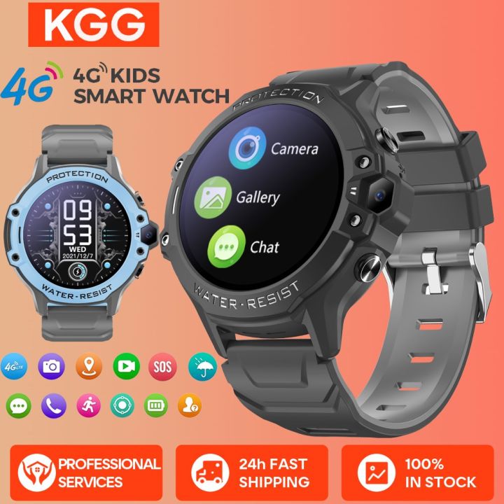 KGG 4G Kids Smart Watch SIM Card GPS Video Call SOS Location Monitor ...