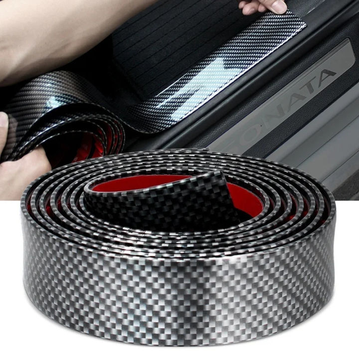 Carbon fiber protectors Car stickers, door edge protective film, rubber ...