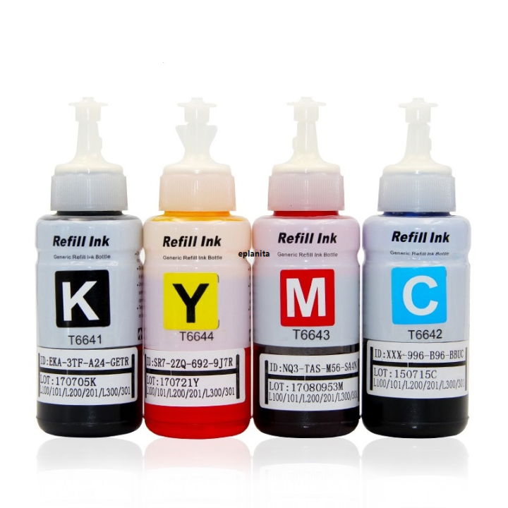 【New Trend】4 Color Dye Based Refill Ink Kit for Epson L100 L110 L120 ...