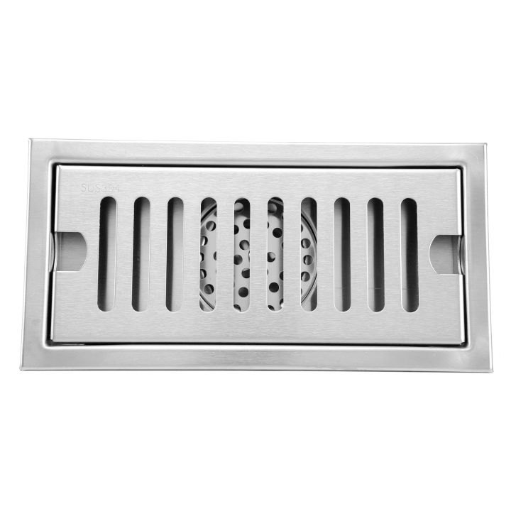 Rectangular Linear Shower Floor Drain Long Linear Drainage Channel ...
