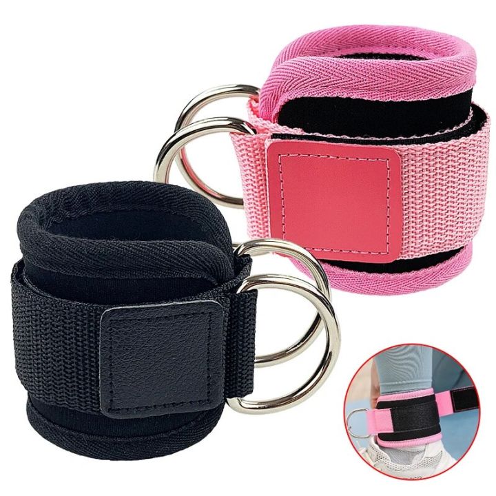 【KuaKe Mall】Fitness Straps Adjustable D-Ring Support Cuffs Gym Strength ...
