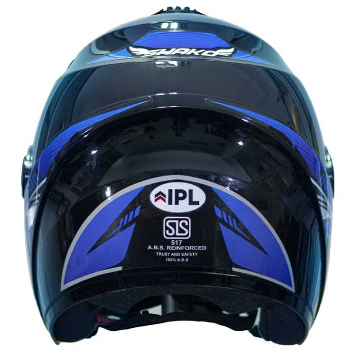 Motor Bike Helmet IPL SHAKO Air Vent Classic (Gloss) Blue | Daraz.lk