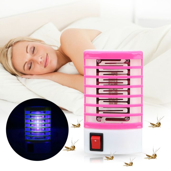 Electric Mosquito Fly Bug Insect Trap Killer LED Socket US/EU Plug ...