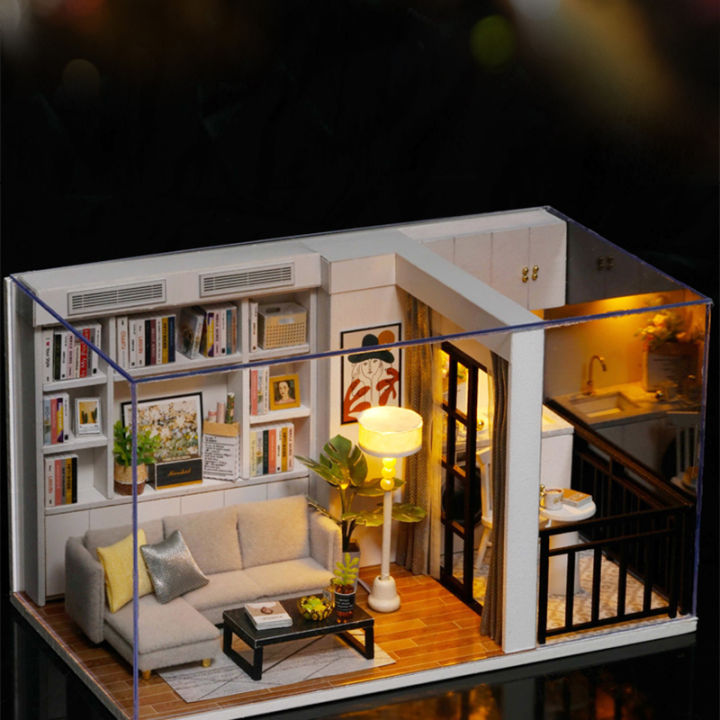 【DIV MALL】Diy Dollhouse Miniature Kit with Furniture, Handcraft House Collectibles | Daraz.lk