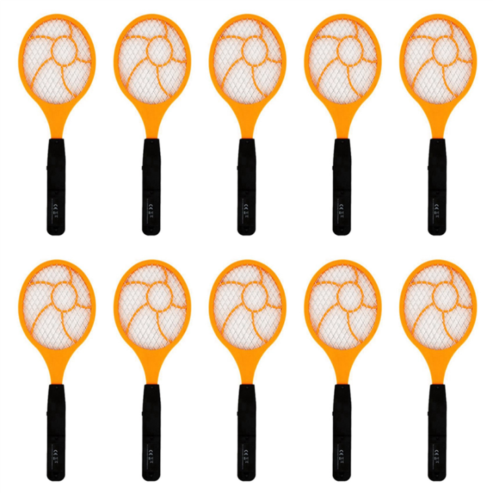 Nullmul 10X LED Electric Mosquito Swatter Flyswatter Electric Tennis ...