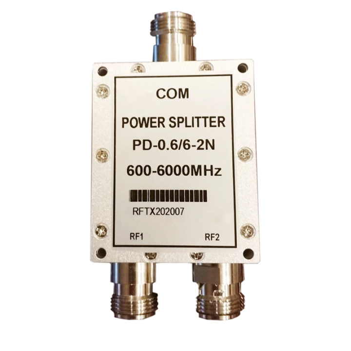 Two Power Divider N Type Radio Frequency Divider 600MHZ-6GHz 2.4G 5.8G ...