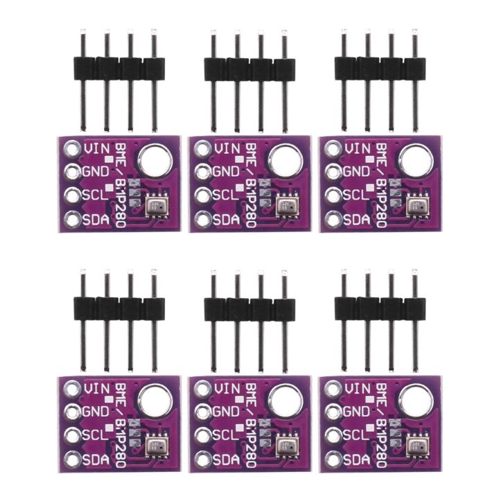 6Pcs BMP280 5V Digital Temperature Barometric Pressure Sensor Module, Temperature Sensor ...