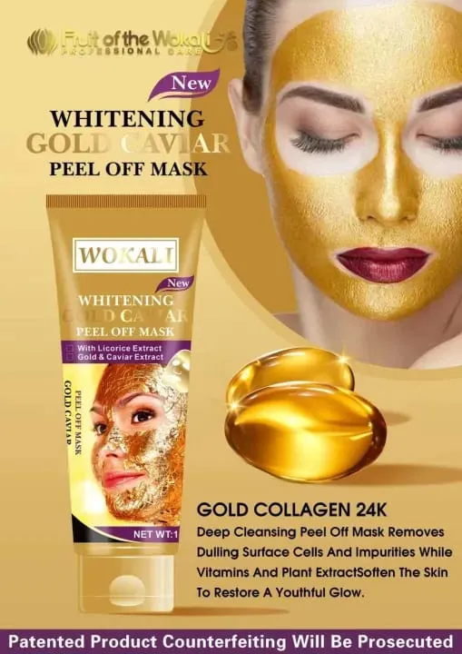 WOKALI Gold Caviar Peel off Mask 130 Ml | Daraz.lk