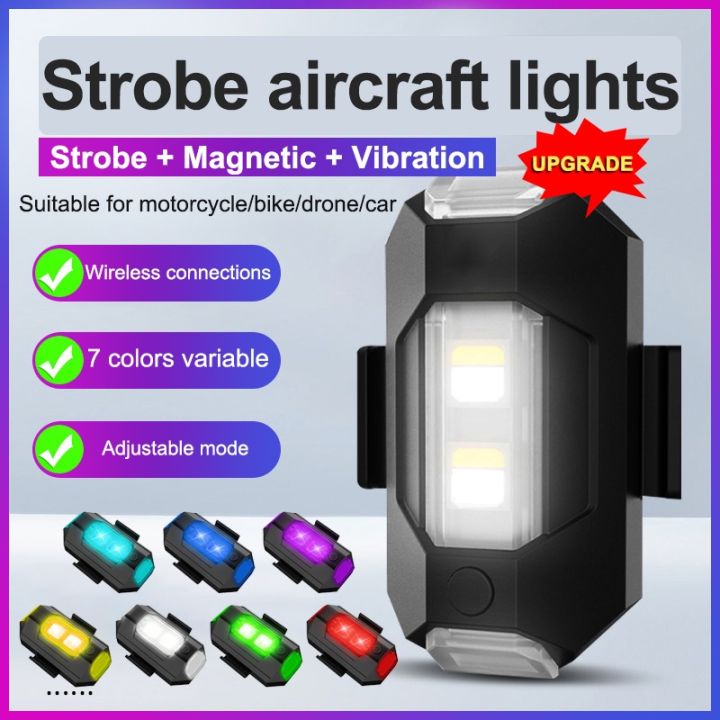 magnetic shock strobe light USB charging aircraft light night bicycle ...
