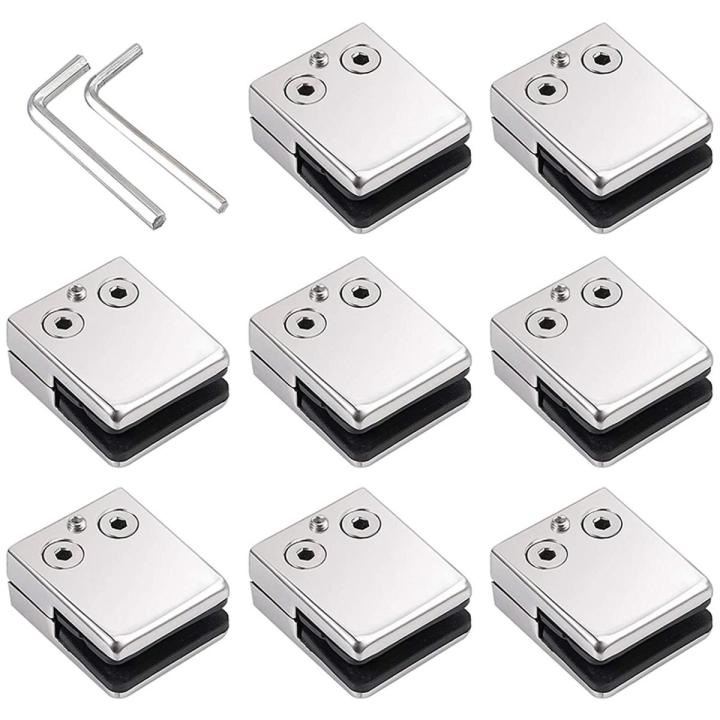 Glass Clamp 8-10mm 8PCS Stainless Steel 304 Glass Clamps Adjustable ...