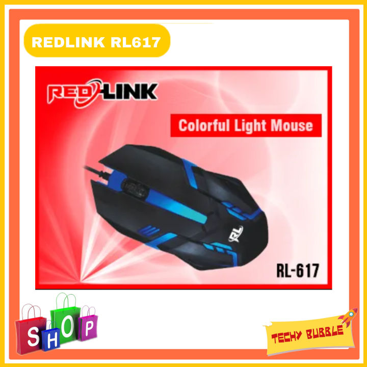 REDLINK RL617 Lighting Mouse USB Optical Mouse 3 Button Wheel Mouse ...