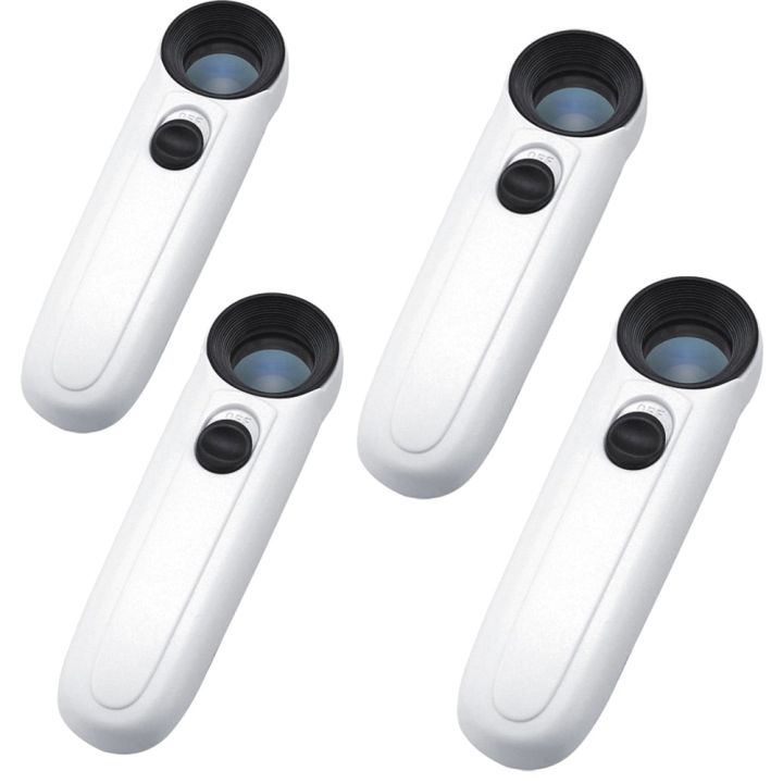 Handheld 40x 3.5mm LED Light magnifying glass Microscope Magnifier ...