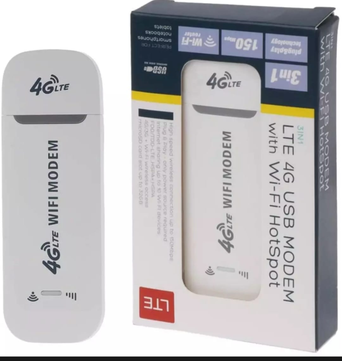 4G / 3G LTE USB WIFI Portable Dongle + Router + Modem + Hotspot + WIFI | Daraz.lk
