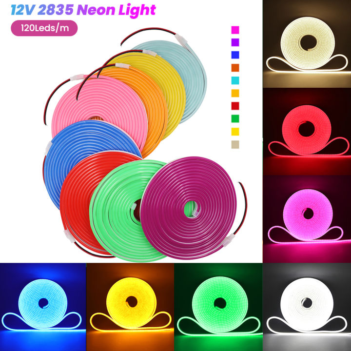 12V Neon Strip 2835 120Leds/M Flexible LED Strip Light Waterproof ...