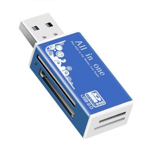 【Blue USB 2.0 Memory Card Reader Adapter | Daraz.lk