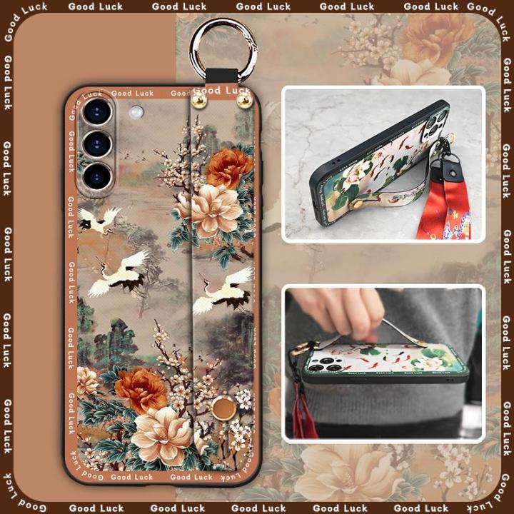 old lady Wrist Strap Phone Case For Samsung Galaxy S23/SM-911U ring ...