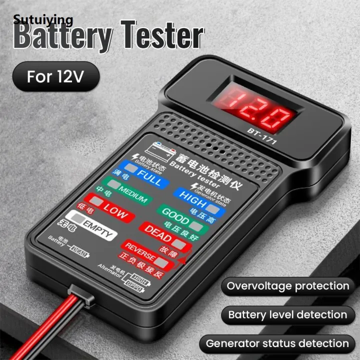 Sutuiying Car Battery Detector Battery Tester Multi-function Detector ...
