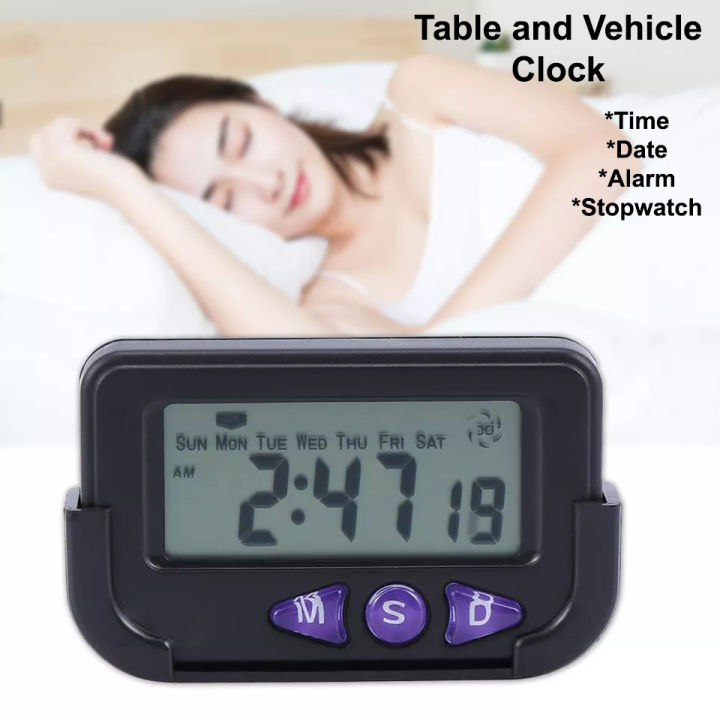 BadgeCar Dash Board and Home Table Clock Digital Clock Examination Use ...