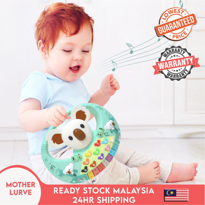 Baby Koala Music Toy Box Toddler Piano Song Light Instrument Bear Educational Early Learning ...
