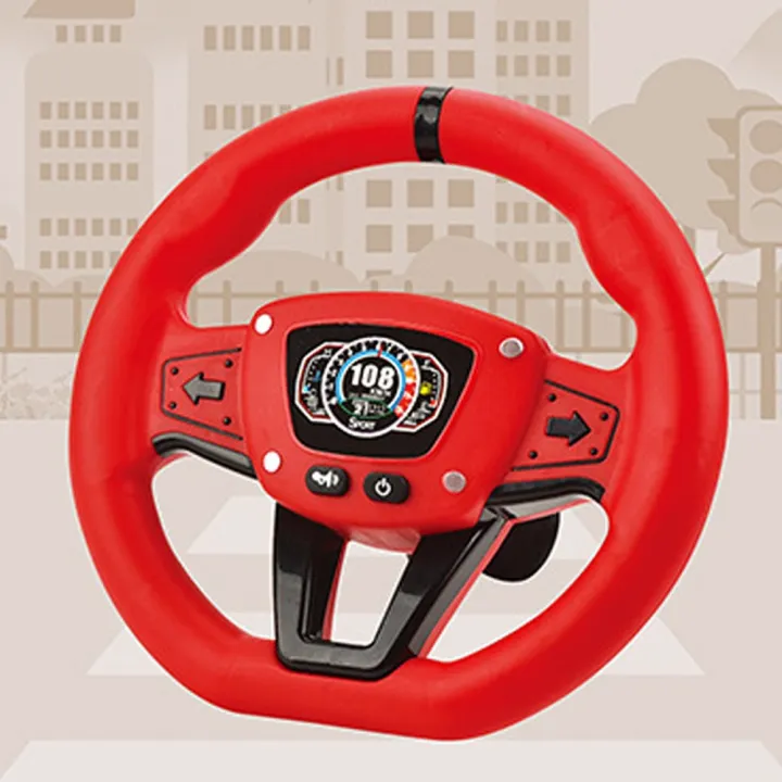 Driving Car Toy 360 ° Rotation Copilot Steering Wheel Montessori Early ...