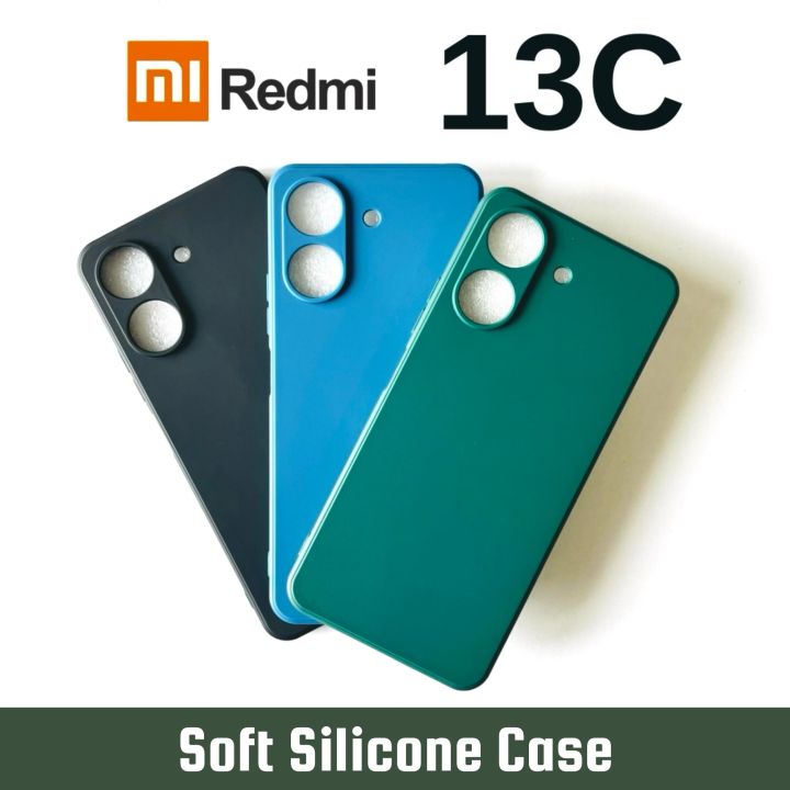 CS Soft Silicone Case For Redmi 13C Back Cover Ultra Slim Matte Silicon ...